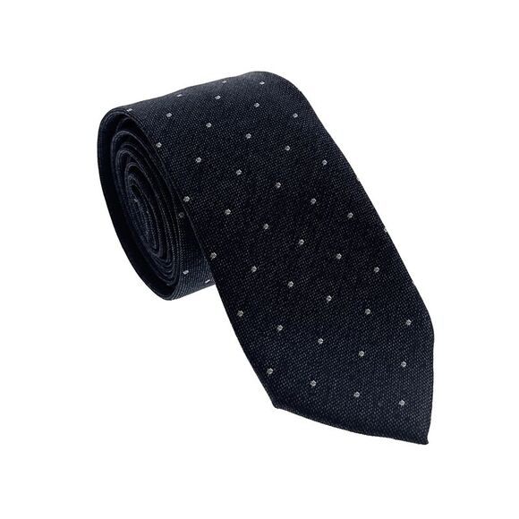 Emporio Armani | Accessories | Emporio Armani Denim Blue Dotted Pattern ...